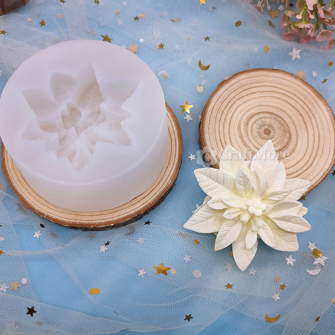 Beautiful Flower Candle Mold-flower Silicone Mold-scented - Etsy