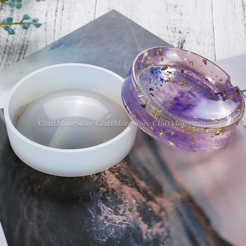 Square Silicone Ashtray Mold for Home Decoration Diy-round Ashtray ...