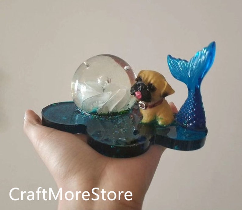 Mermaid Fish tail shape Resin mold Pendant Silicone Mold for | Etsy