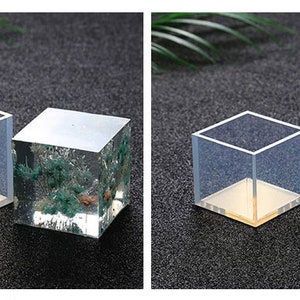 Square Clear Cube Mold Cabochon - Silicon Mold for Jewelry Making ...