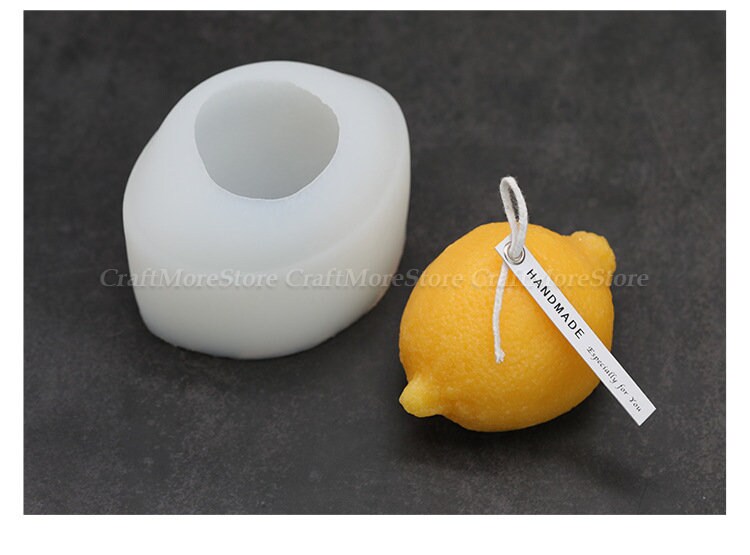 3D lemon candle mold-Fruit Silicone candle Mold-Candle molds | Etsy