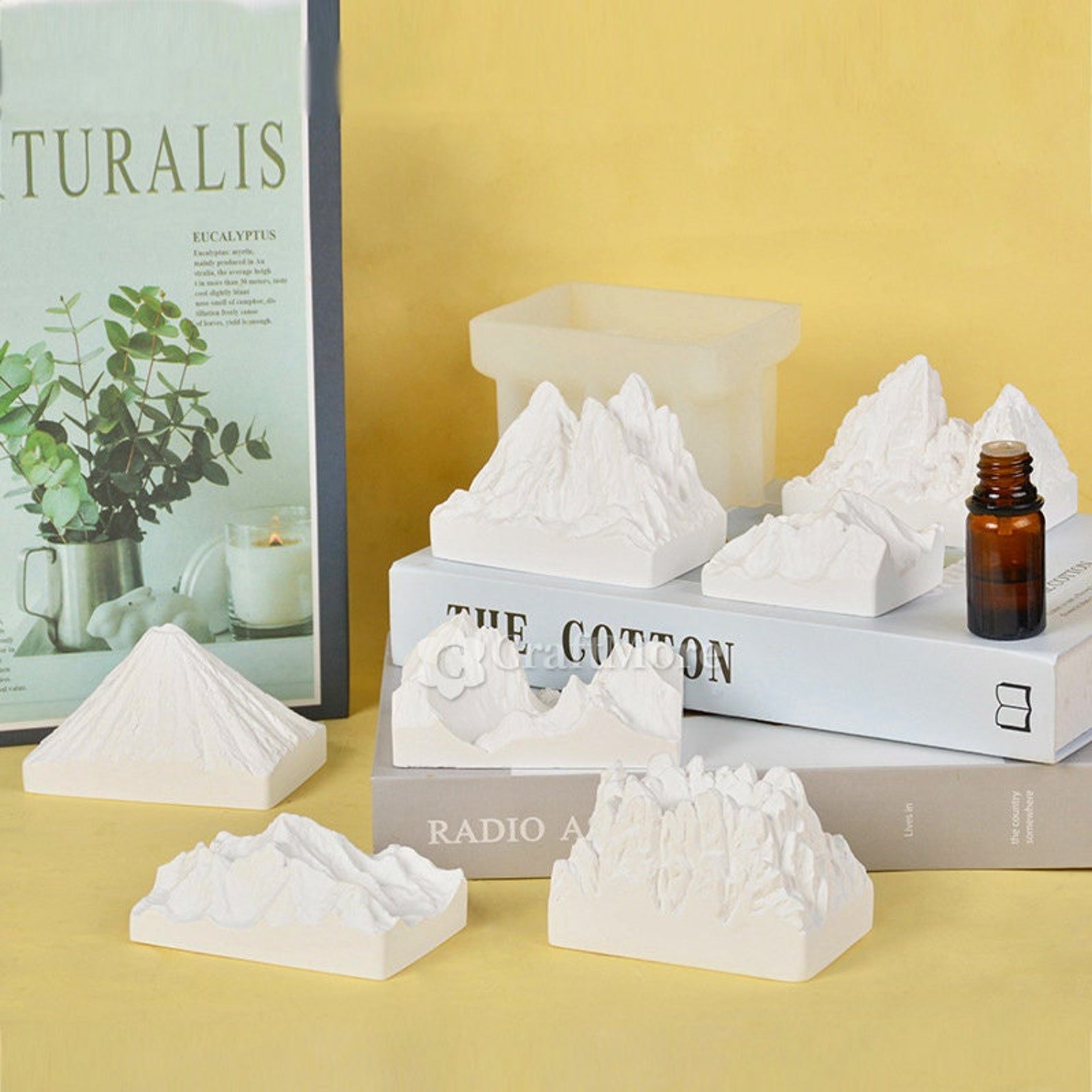 12 Styles Iceberg Silicone Mold-concrete Plaster Snow Mountain Mold ...