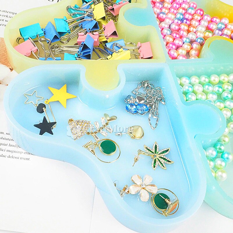 Heart shaped silicone tray mold-Love heart storage box resin | Etsy