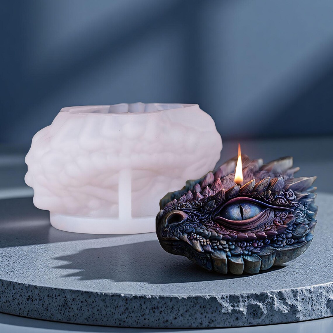 Silicone Dragon Head Silicone Mold-dragon's Eye Candle Mold-dragon ...