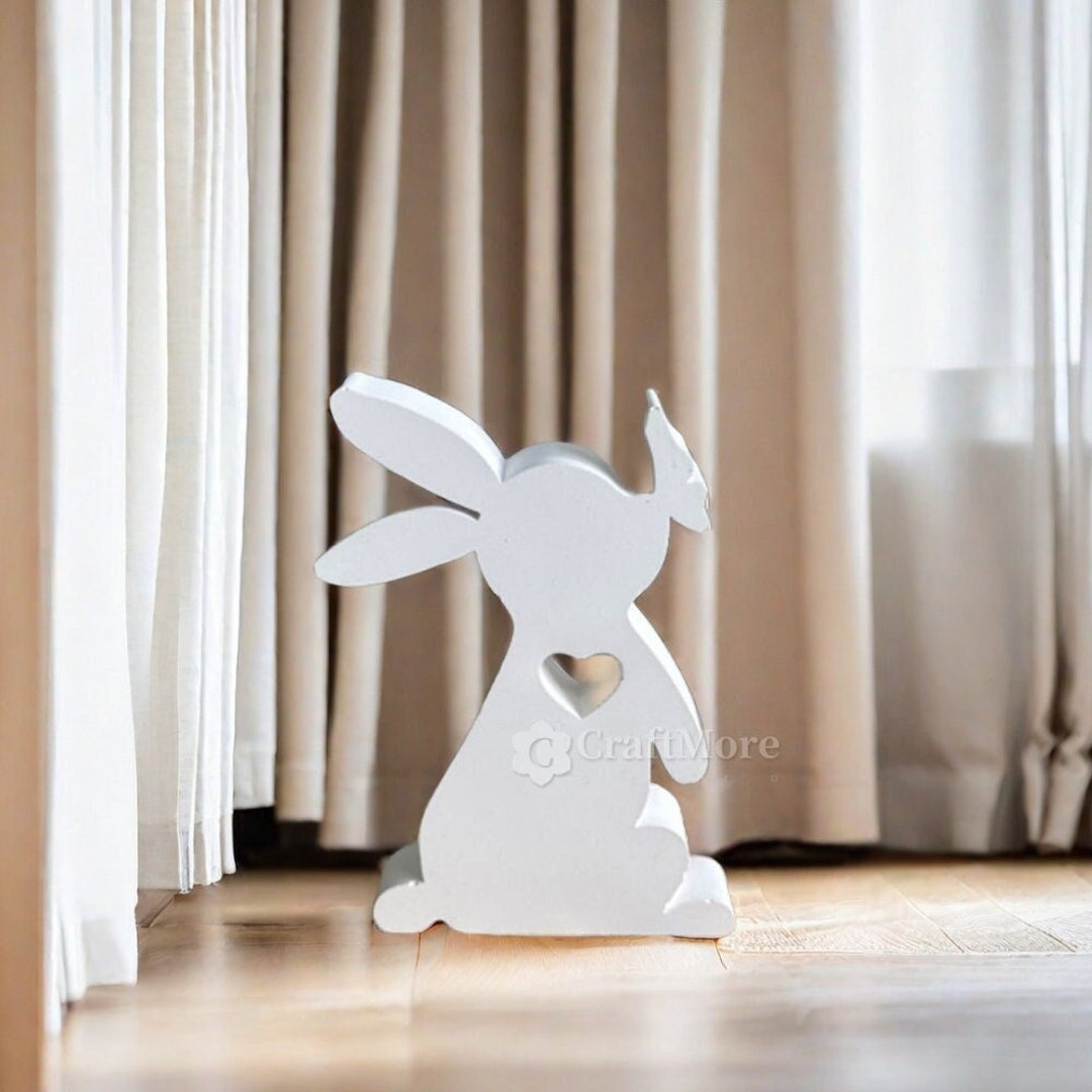 Kissing Butterfly Rabbit Silicone Mold-easter Bunny Mold-hollow Heart ...