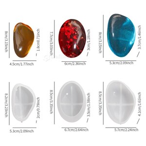 Shiny Pebble Silicone Mold-simulation Yuhua Stone Resin Mold-epoxy ...