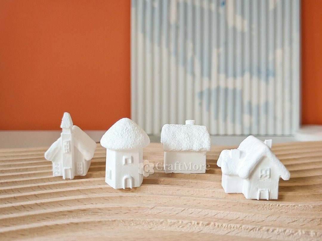 Nordic Style Small House Silicone Mold-mini Snow Roof House Mold-simple ...