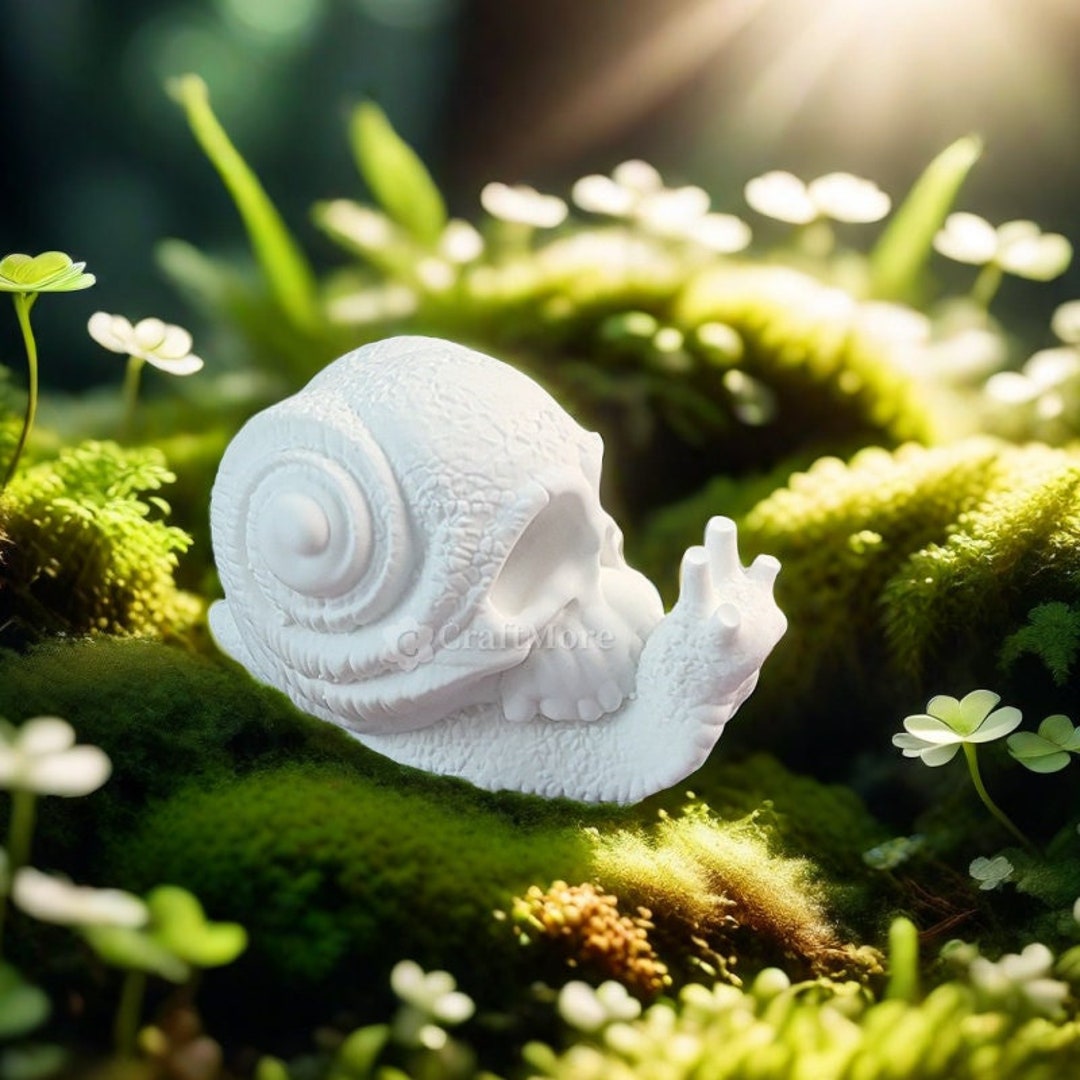 Skull Snail Silicone Mold-snail Candle Mold-halloween Snail Ornaments ...
