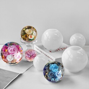 3 Sizes Sphere Silicone Molds-sphere Ornaments Resin Mold-sphere Candle ...