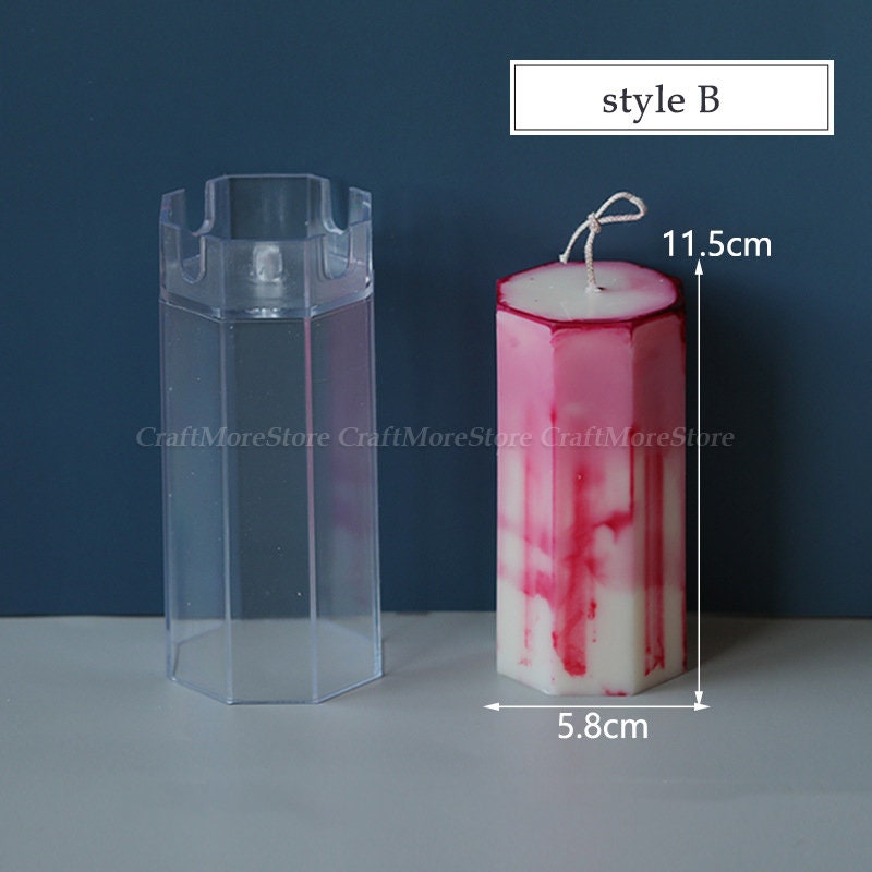 Retro Octagon Candle Mold-acrylic Candle Mold-candle Molds for | Etsy