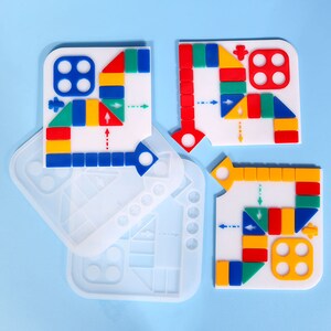 Flying Chess Silicone Mold-ludo Game Board Resin Mold-epoxy Resin Ludo ...