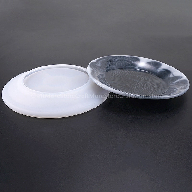 Round Flat Plate Silicone Mold for Home Decoration,dish Resin Molds ...