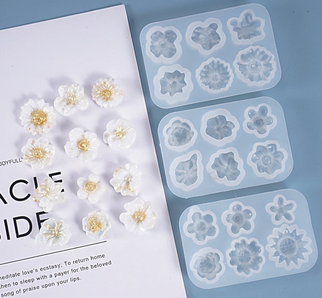 3 Styles Small Flower Silicone Mold-headdress Flower Resin Molds-resin ...
