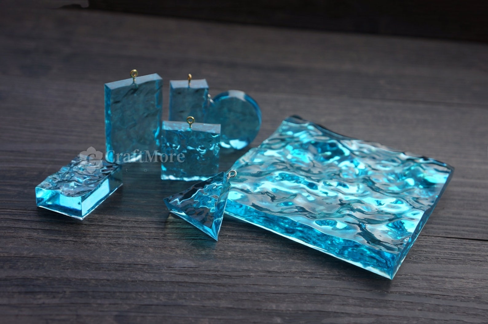 Water Ripple Silicone Mold-ocean Water Ripple Coaster Mold-square Wave ...