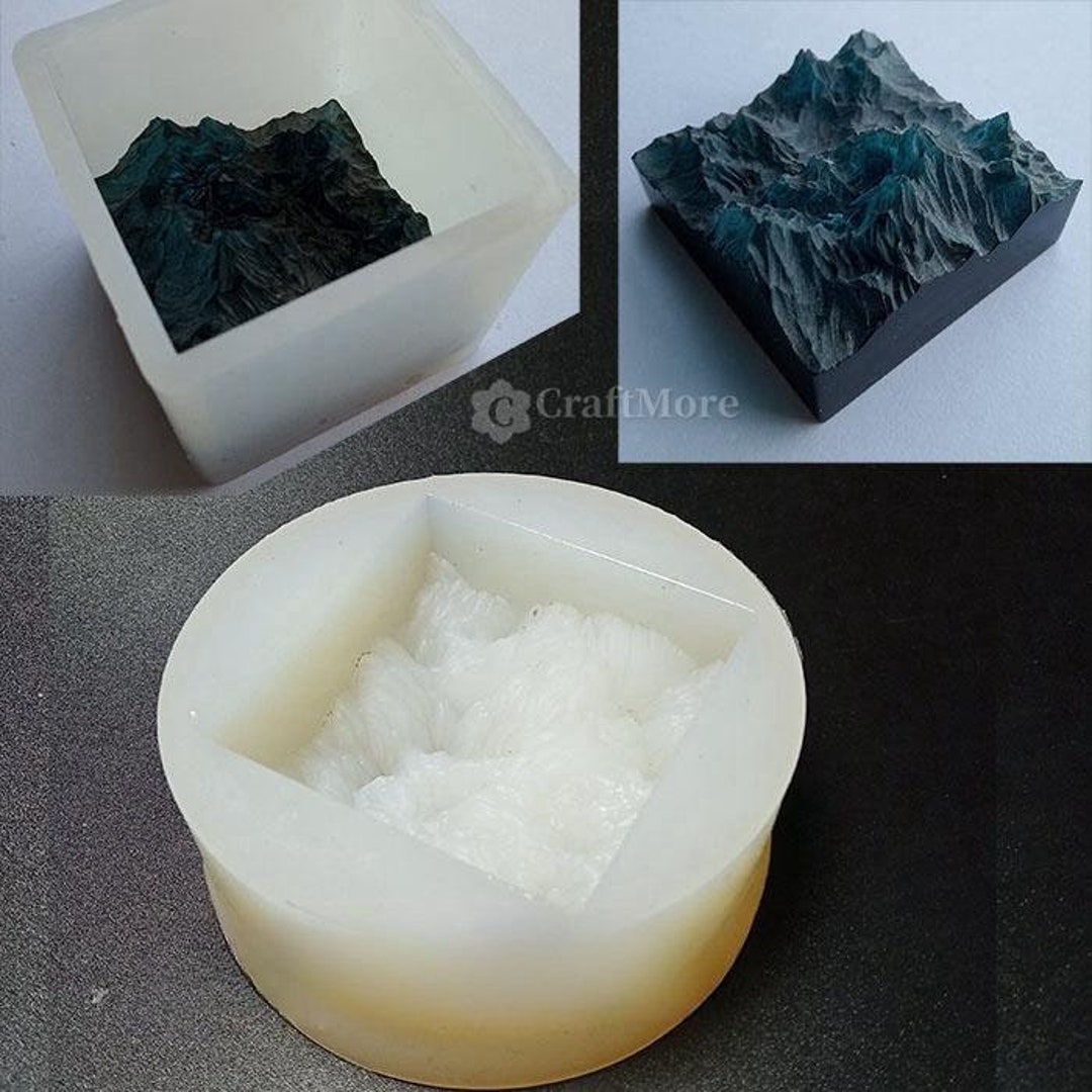 Epoxy Resin Mountain Silicone Mold-miniature Landscape Mountain Resin ...