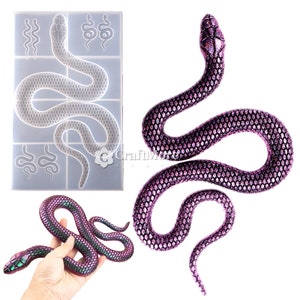 Large Snake Resin Mold-silicone Snake Mold-epoxy Resin Viper Mold-snake ...