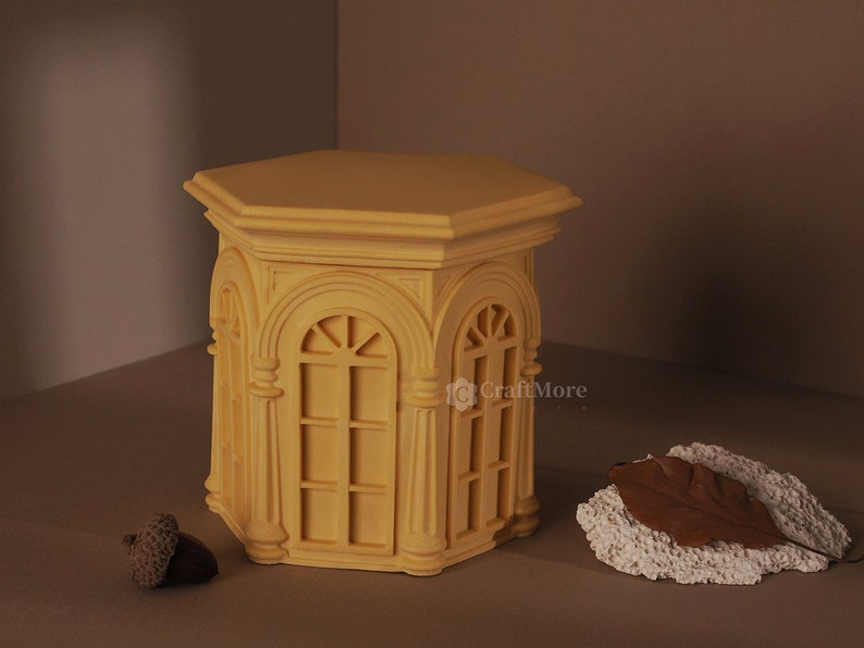 European Candle Jar Silicone Mold-gypsum/concrete Candle Vessel Mold ...