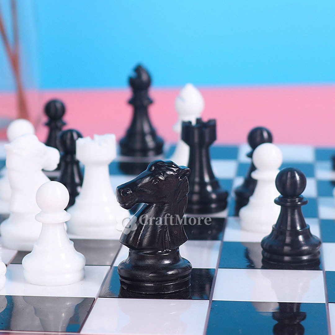 Silicone Chess Mold-chess Silicone Mold-chessboard Resin Mold-silicone ...