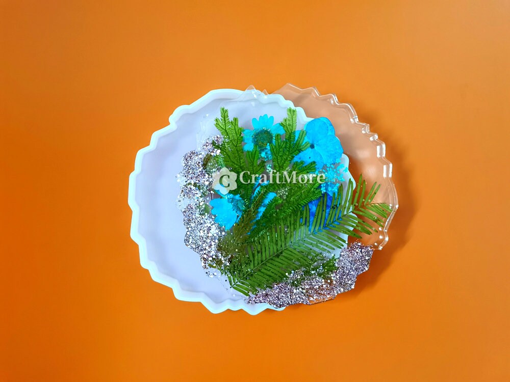 Irregular Round Coaster Silicone Mold-irregular Tray Resin Molds-6 ...