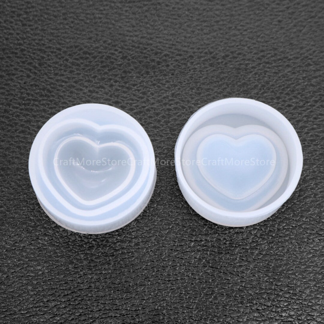 Silicone Heart Mold,resin Heart Mold,heart Pendant Resin Molds,heart ...