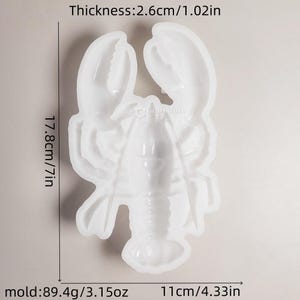 Lobster Silicone Mold-lobster Patch Resin Mold-silicone Lobster Wall ...