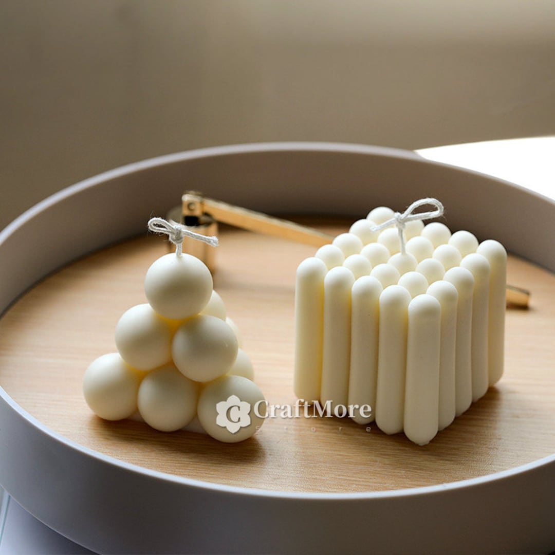 6 Styles Irregular Sphere Candle Mold-silicone Candle Mold-block Candle ...