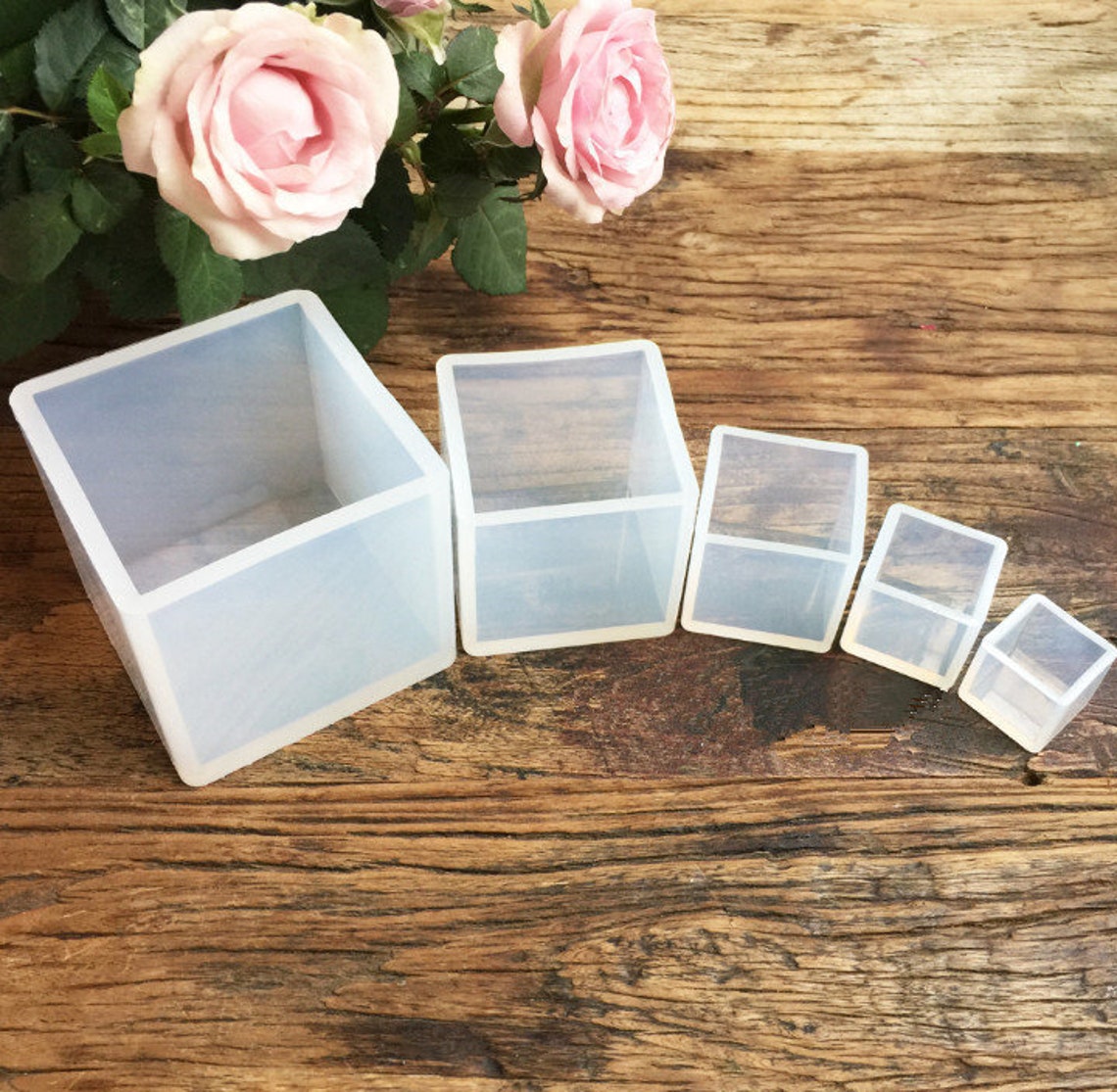 Cube Silicone Mold for Home Decoration DIY 5 Sizes Square - Etsy