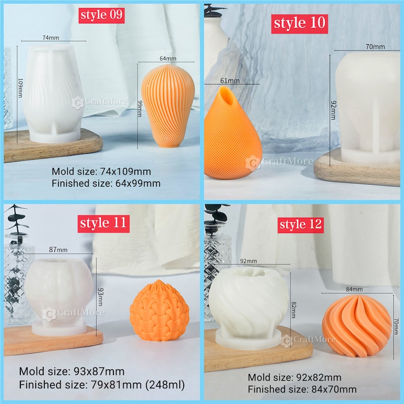 Irregular Cylinder Candle Mold-silicone Candle Mold-spiral - Etsy