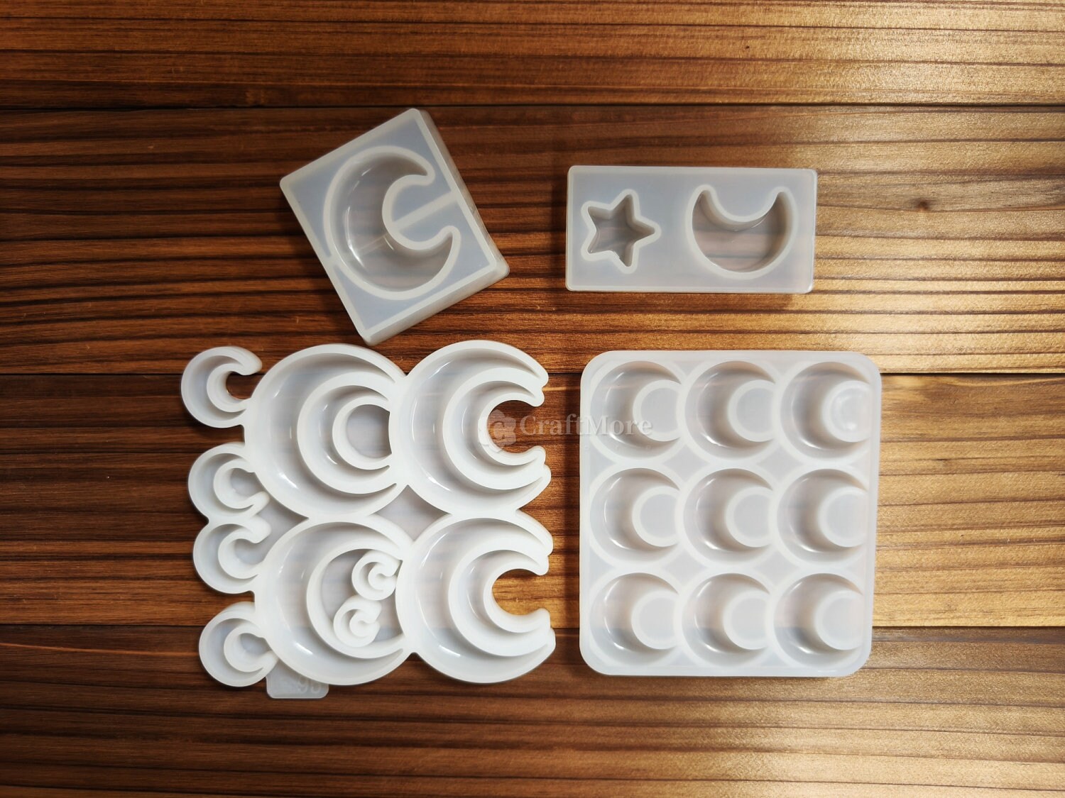 Crescent Moon Silicone Mold-crescent Resin Keychain Mold-epoxy Resin ...