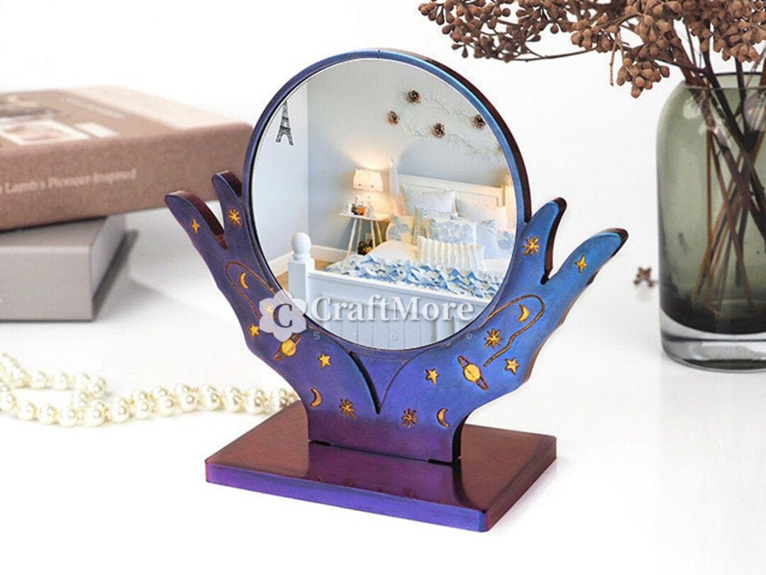 Hand Shape Silicone Mirror Mold-mirror Resin Mold-home Decoration ...