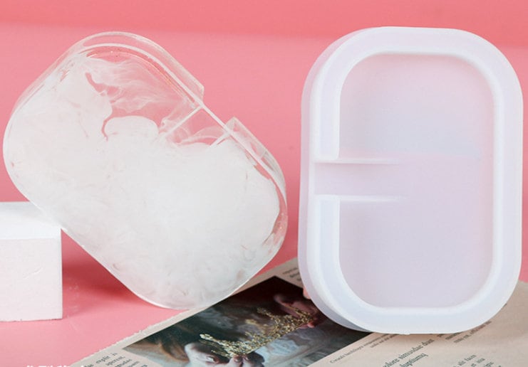 5 Styles Soap Dish Silicone Mold, Stripe Shape Soap Tray Box Resin ...