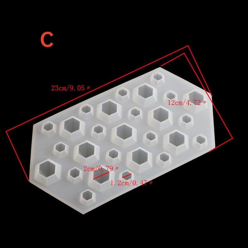 Multi-grid Resin Diamond Silicone Mold-epoxy Resin Diamond Mold ...