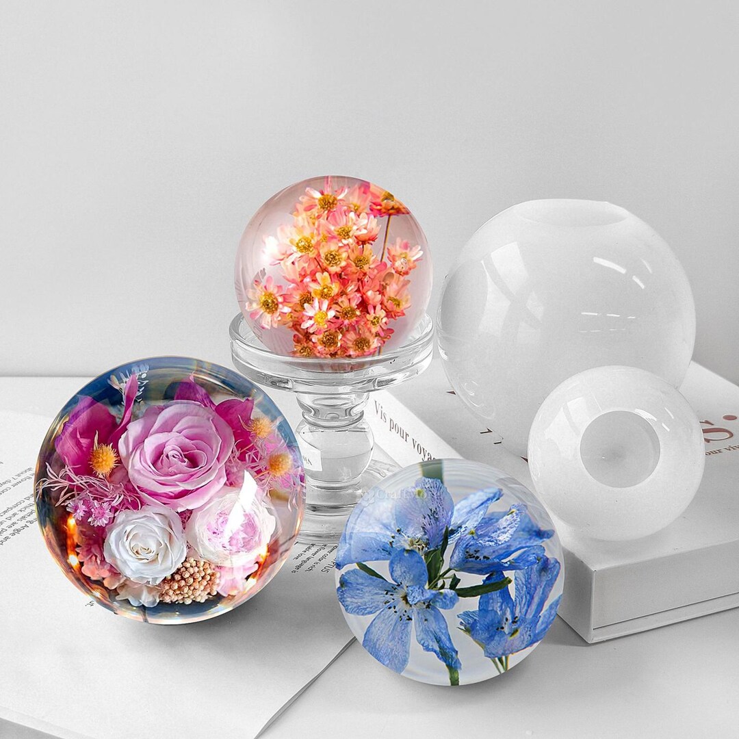 3 Sizes Sphere Silicone Molds-sphere Ornaments Resin Mold-sphere Candle ...