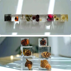 Large Transparent Cube Silicone Molds,4"inch-0.5inch Resin Cube Resin ...