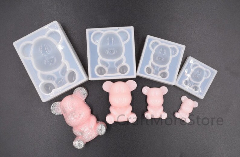 Cute bear Silicone Mold Bear resin mold for Jewelry Making | Etsy