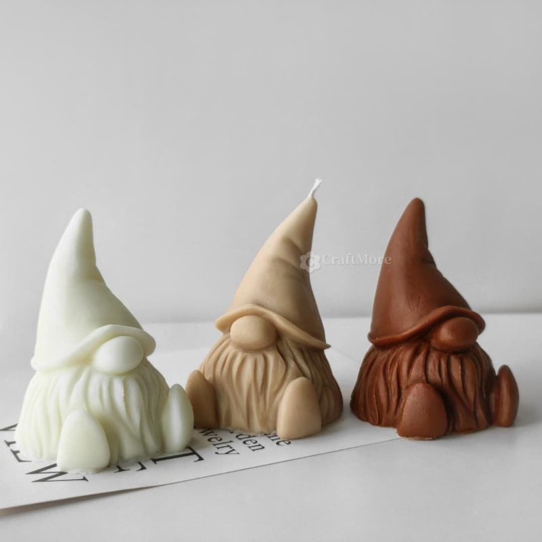 Dwarf Candle Silicone Mold-christmas Dwarf Candle Mold-dwarf Ornament ...