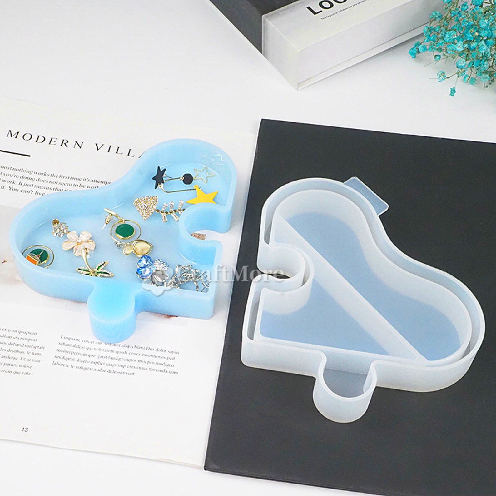 Heart Shaped Silicone Tray Mold-love Heart Storage Box Resin - Etsy