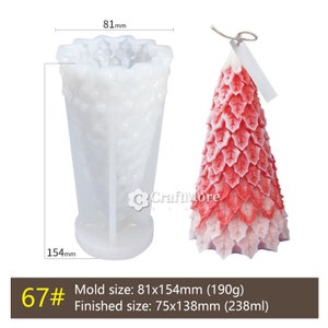 Christmas Tree Candle Silicone Mold-christmas Candle Mold-scented ...