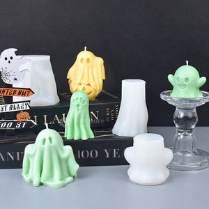 Halloween Ghost Silicone Mold-cute Ghost Candle Mold-scented Candle ...