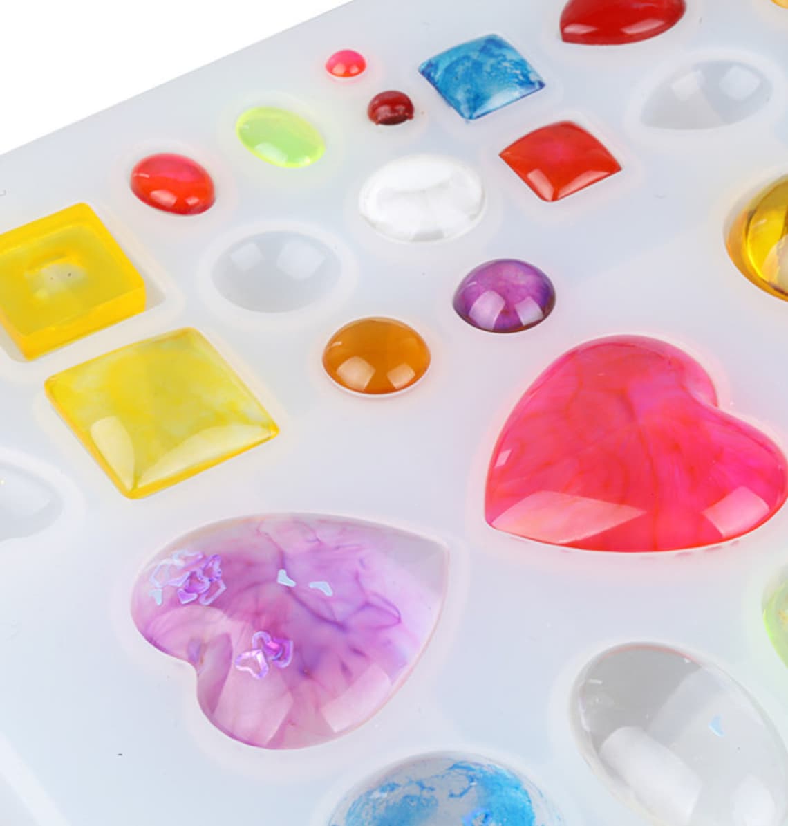 1pcs Gem Silicone Mold - Silicone Molds, Craft Mold,cabochon Mold ...