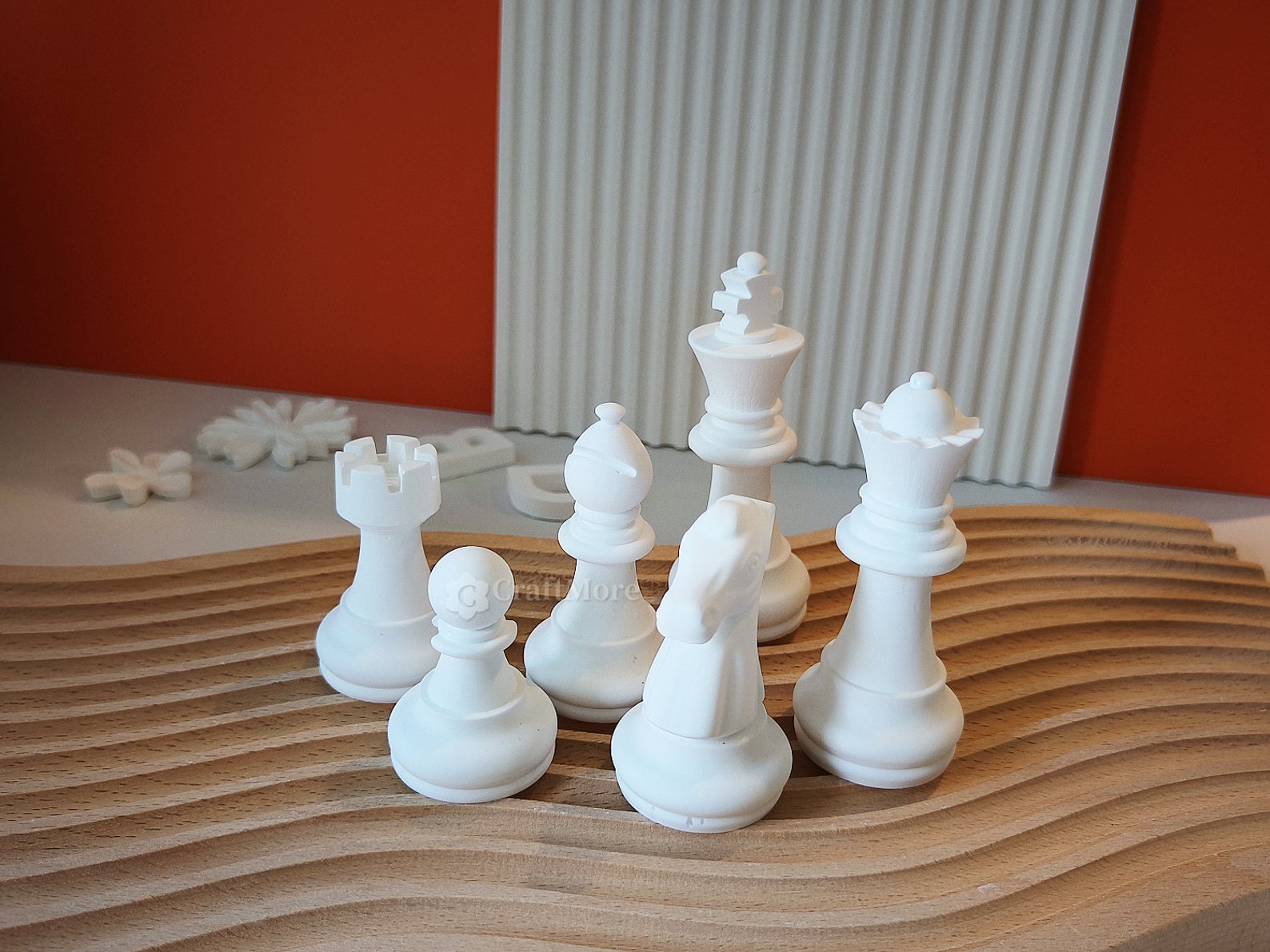 Big Silicone Chess Mold-plaster Concrete Chess Piece Mold-chess Candle ...