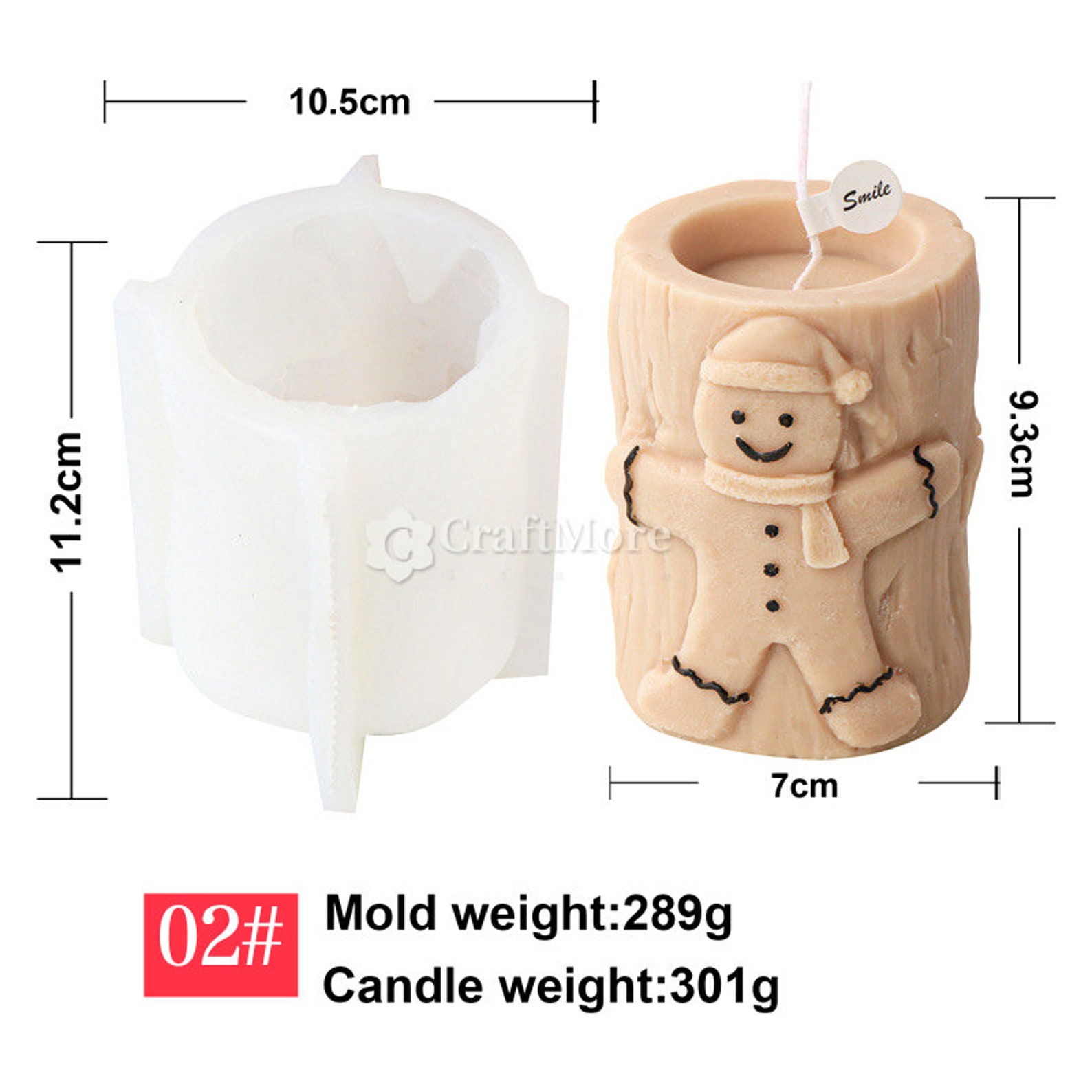 Christmas Candle Mold-silicone Mold for Candle Making-santa Claus ...