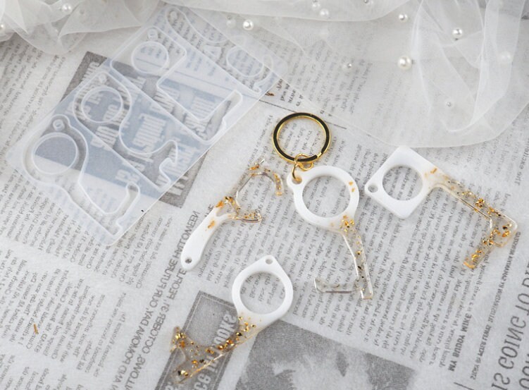 Creative Keychain Pendant Silicone Mold-keychain Resin - Etsy