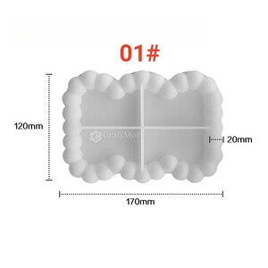 6 Styles Bubble Silicone Tray Molds-bubble Edge Coaster Resin Mold ...