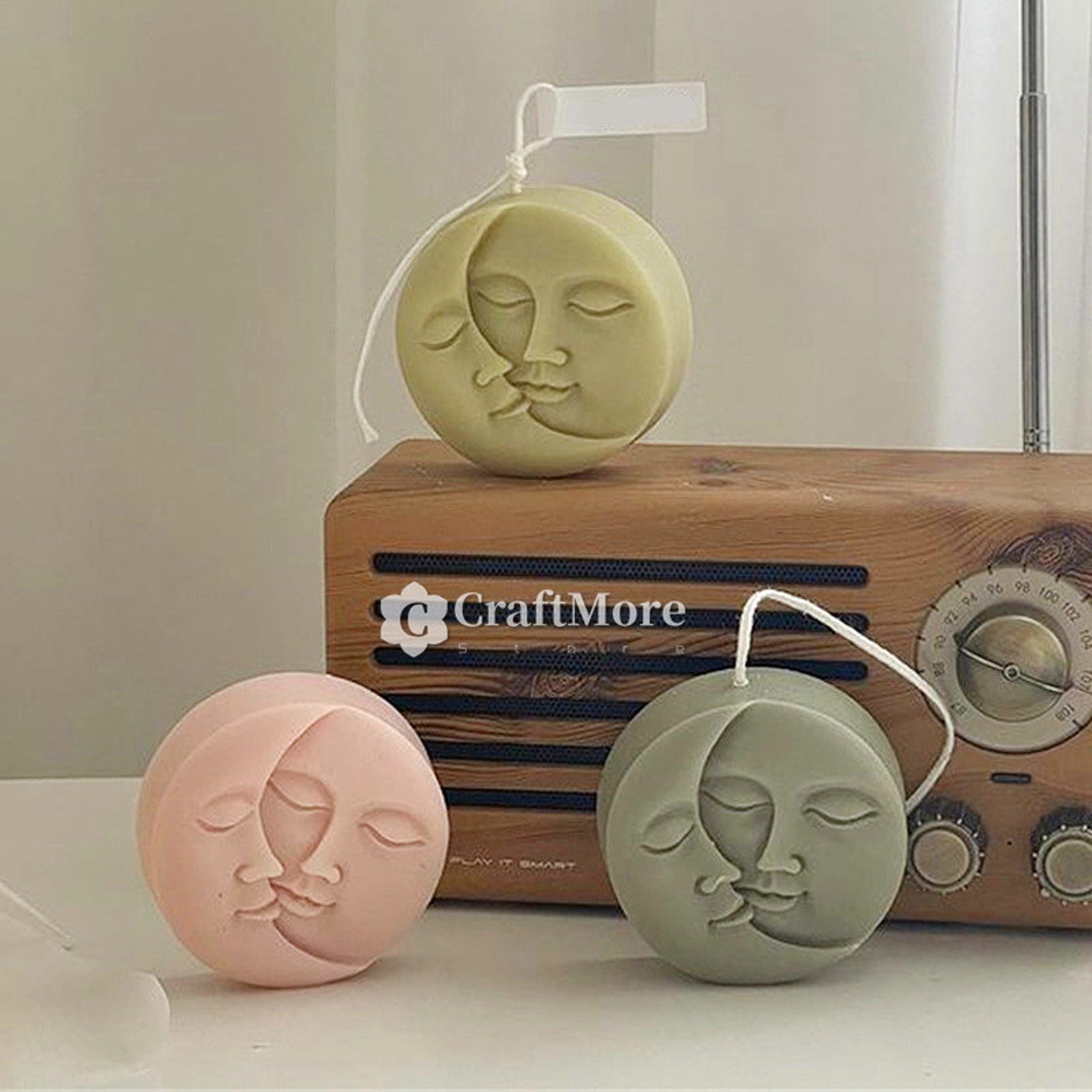 Creative Sun and Moon Candle Mold-silicone Candle Mold-beeswax - Etsy