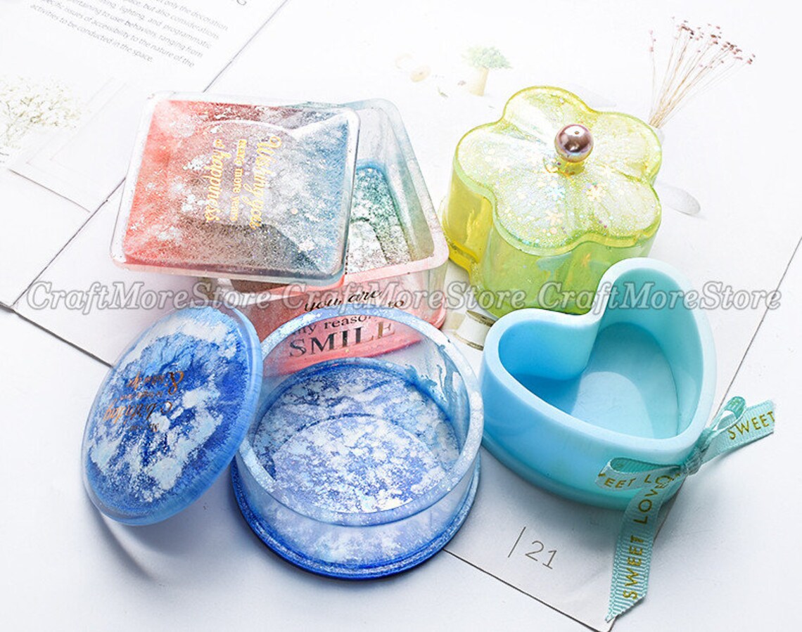 Storage Box Silicone Mold, Hexagonal Box Mold, Jewelry Box Mold ...