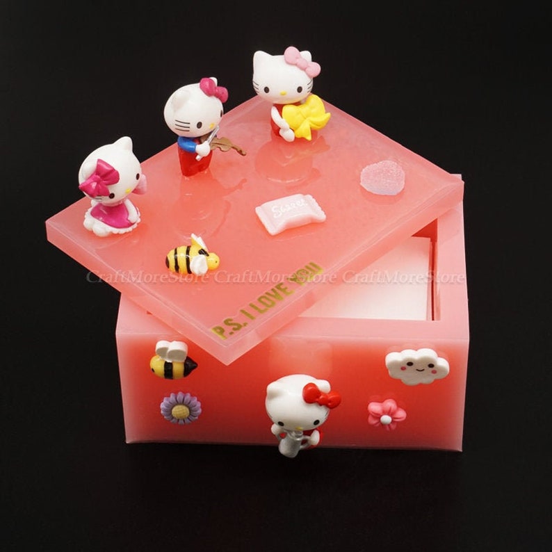 New Creative Tissue Box Mold-silicone Storage Box Mold-rectangle Resin ...