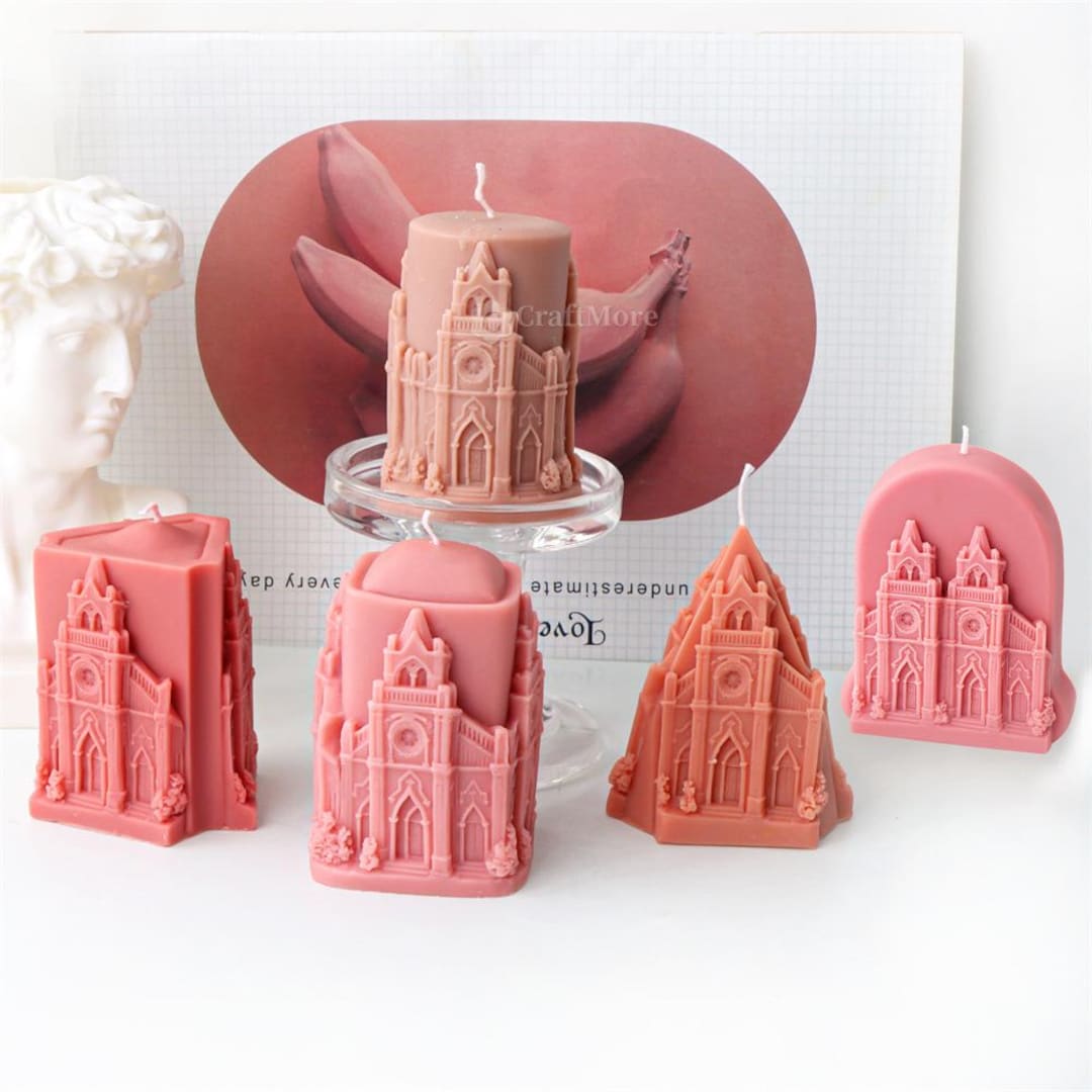 Church House Silicone Mold-castle Candle Mold-scented Candle Mold ...