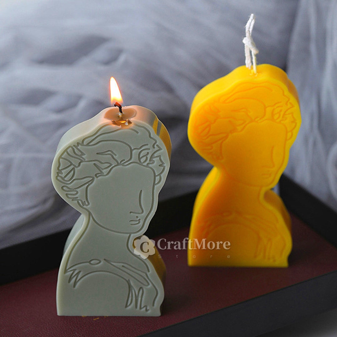 Female Stick Figure Candle Mold-woman Upper Body Silicone Scented ...
