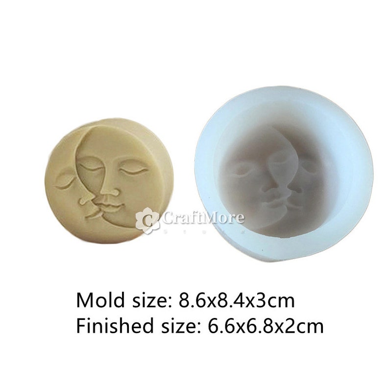 Creative Sun and Moon Candle Mold-silicone Candle Mold-beeswax - Etsy